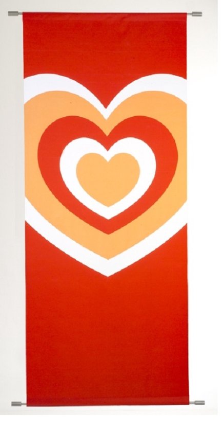 Banner Romance hart Banner 75x180 cm | bol