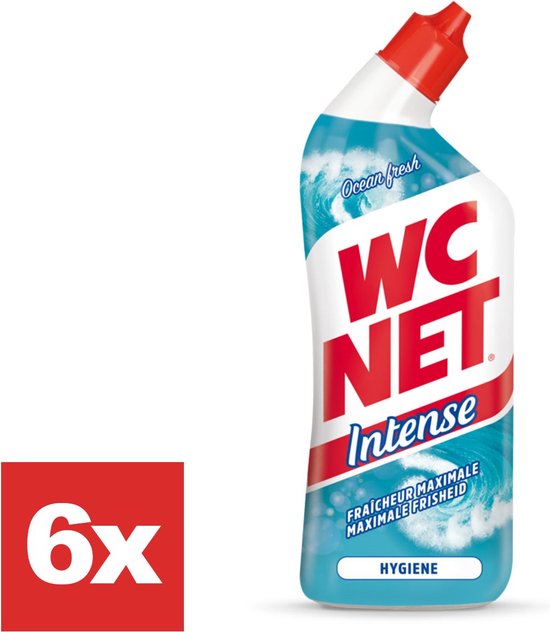 WC NET Intense Toiletreiniger - Ocean Fresh - 6 flessen - Voordeelverpakking | bol