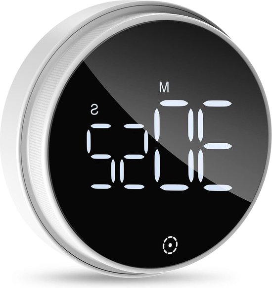 Digitale Keukentimer - Magnetisch - Voor Koken en Studeren - Wit | bol