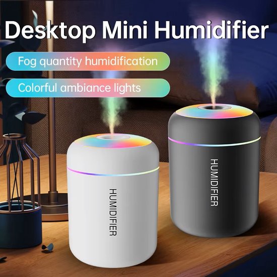 Elektrische Aroma Diffuser – Mini Luchtbevochtiger USB, Essentiële Olie Vernevelaar,... | bol
