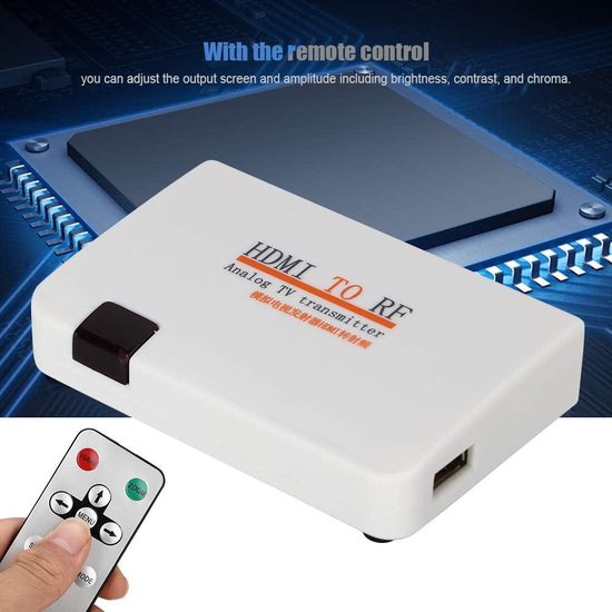 RF Modulator Coax Converter - HDMI Naar RF Coax Adapter Box - Analoge ...