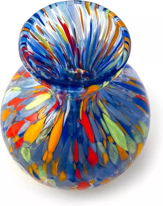Mazzega Art & Design Murano vaas classic blauw 9cm | bol