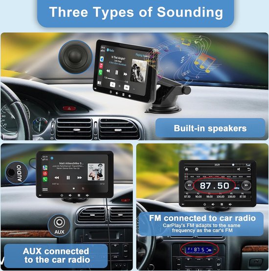Draadloos CarPlay Scherm - Apple CarPlay & Android Auto - Car Play | bol