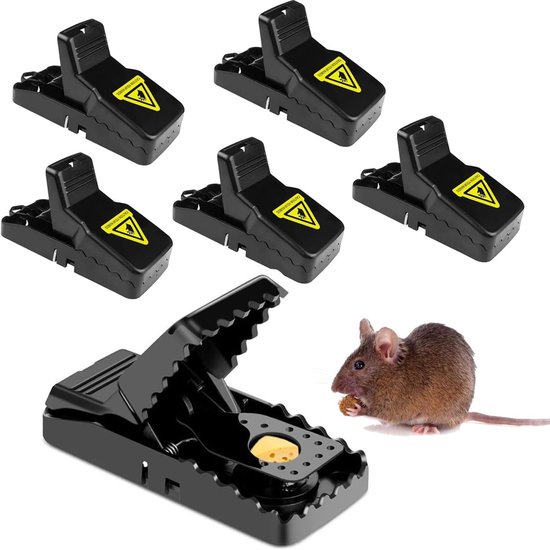 Herbruikbare Muizenval - Professionele Rattenval voor Keuken en Tuin (6 ...
