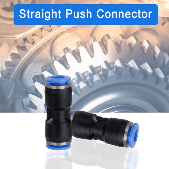 Pneumatische Connector 6 mm Snelkoppeling Rechte Perslucht Plastic ...