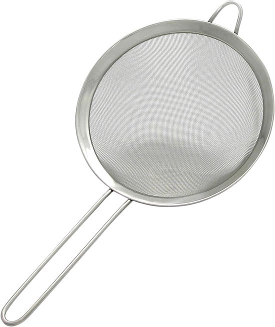 Keukenzeef 20 cm - Ronde zeef met rand - Perfect voor zeven | bol