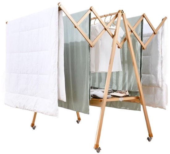 Wasrek Droogrek Aluminium Droogrek 5 Kledingstangen Groot Kledingrek ...