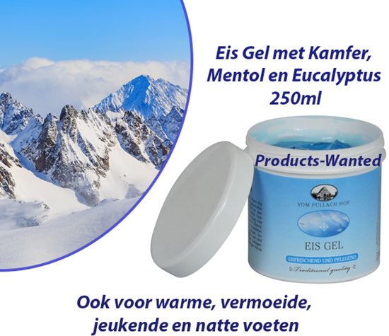4-Potten Eis Gel met Kamfer, Mentol en Eucalyptus 250ml | bol