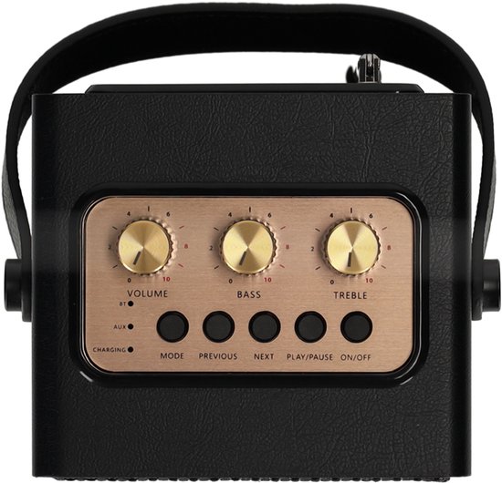 BRAINZ Retro Speaker Zwart | bol