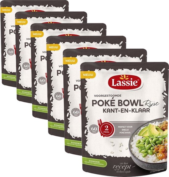 Lassie Poke Bowl Rijst Kant-en-Klaar - 6 x 250 Gram Multi ...
