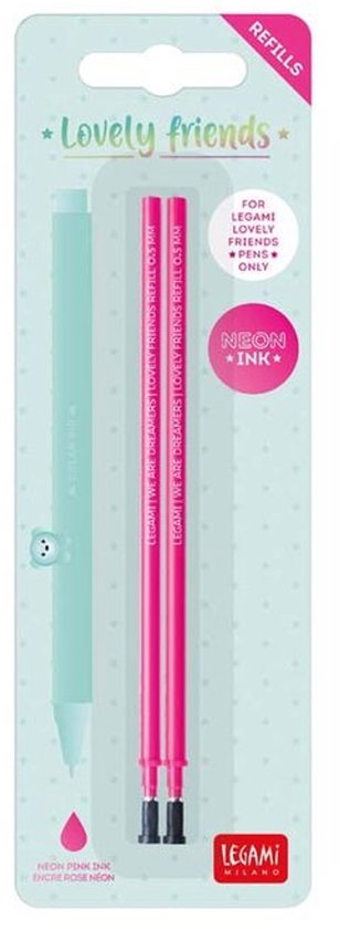Legami Lovely friends vulling - 2 st - Neon Roze | bol