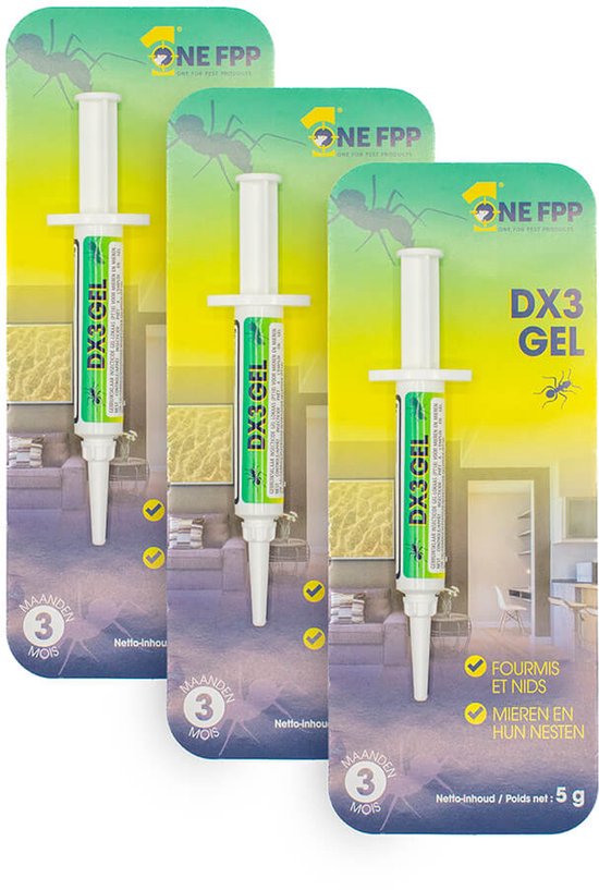 1FPP - DX3 Mierengel - Mierenvergif - Mierengif - Voordeelpak 3 stuks - Binnen en buiten - | bol