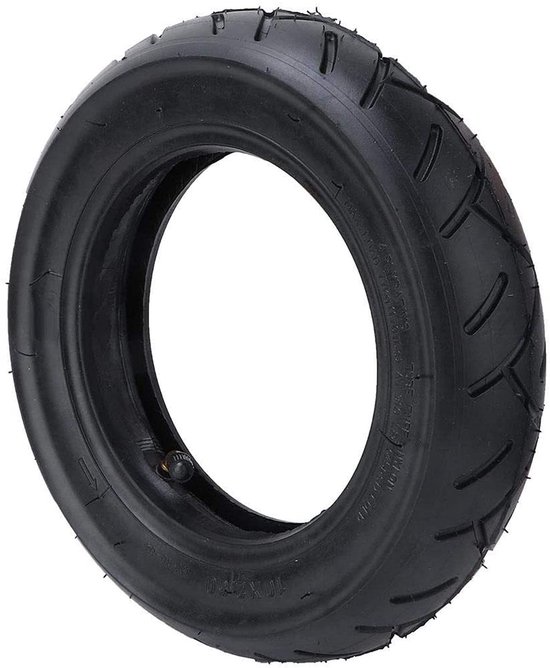 Scooter Inflatable Tyre, 10 Inch Solid Rubber Outer Tire & Inner Tube ...