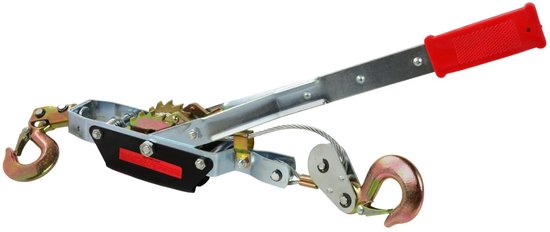 GEKO Dubbele tandwiel handtakel - 4000 kg capaciteit - 2,5 m kabel ...