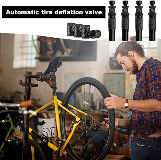 Tire Deflator Tool - Brass Sturdy Automatic Car Tires Deflation Valve ...