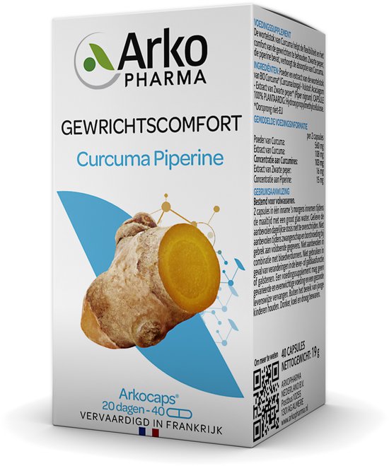 Arkocaps Curcuma Piperine Capsules 40CP | bol