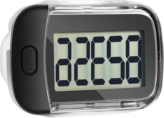 3D Pedometer without App and Mobile Phone with Sleep Mode and Cord for ...