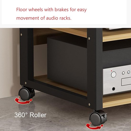 Audio rack,Media Rack 3-5 Tier Media Stand Audio/Video Component ...