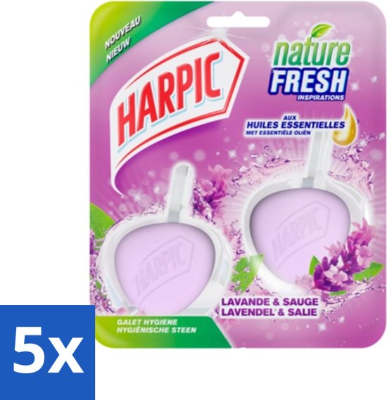 Harpic Nature Fresh - Toiletblok - Lavendel & Salie - 2 Blokjes ...