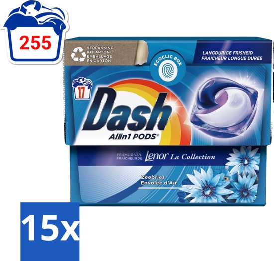 Dash - Lenor Collectie - Wasmiddel Capsules - All-in-1 Pods - Witte en Gekleurde Was -... | bol