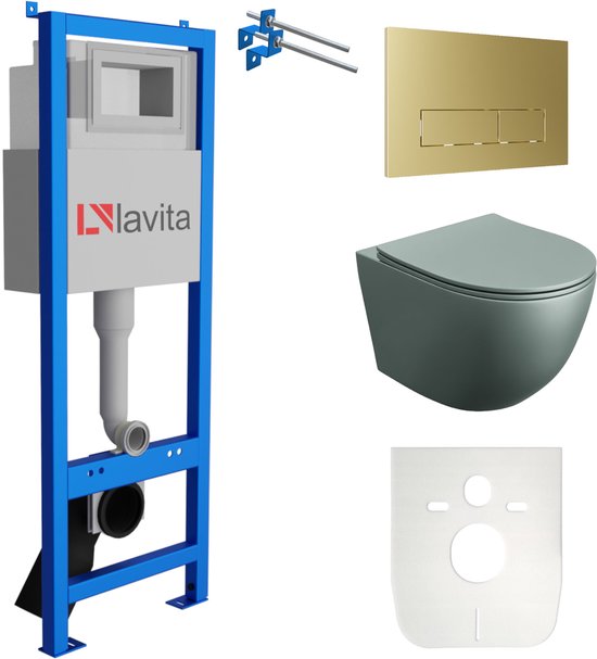 LAVITA® Inbouwreservoir Complete Toiletset LAV 101 - Inbouw WC ...
