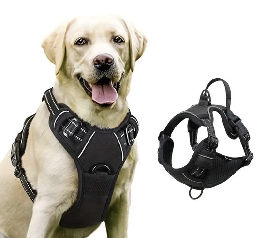 Omega Pets Hondentuigje - Anti-Trek Tuig - Hondenharnas - Y Tuig Hond - Reflecterend -... | bol