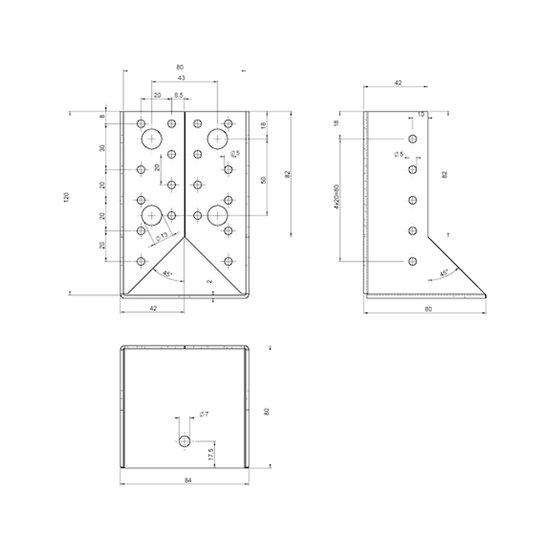 Wurth - Eendelige balkschoen, naar binnen gedraaid - Raveeldrager 2,0 ...