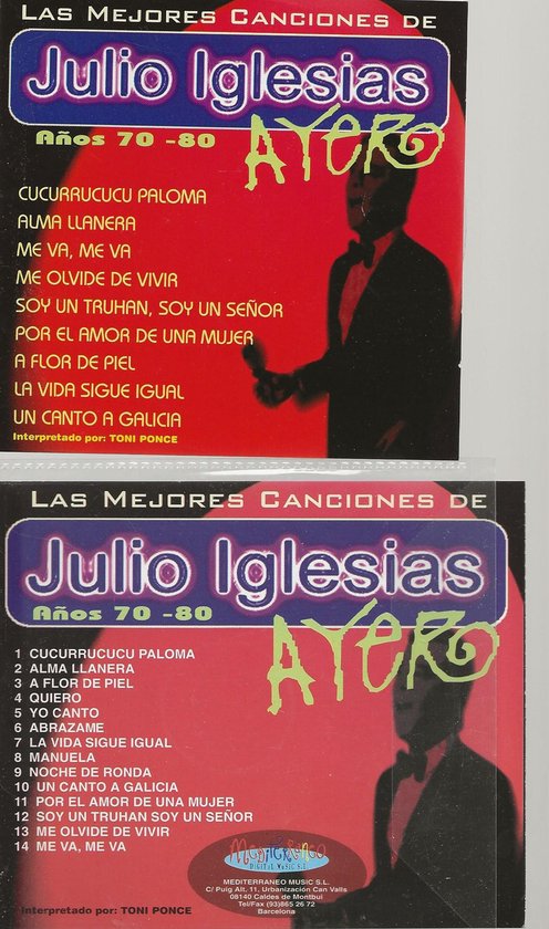 JULIO IGLESIAS - AYER anos 70-80, Julio Iglesias | Muziek | bol