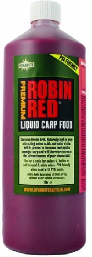 Dynamite Baits Premium Liquid Carp Food (1 liter) - Smaak : Robin Red | bol