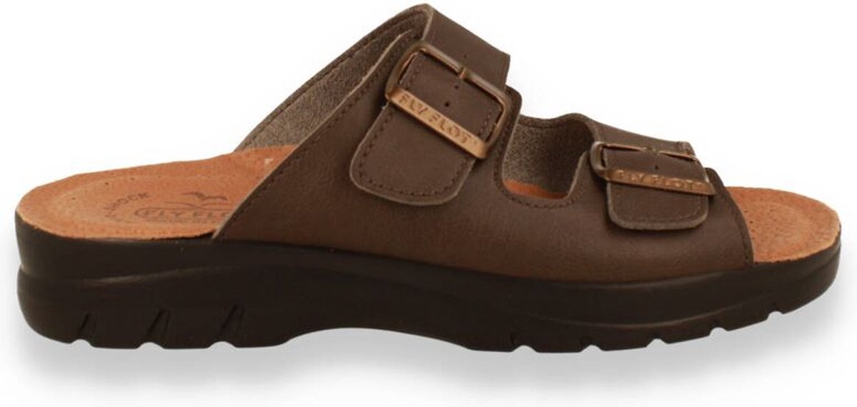Fly Flot Heren Slipper Bruin BRUIN 40 | bol.com