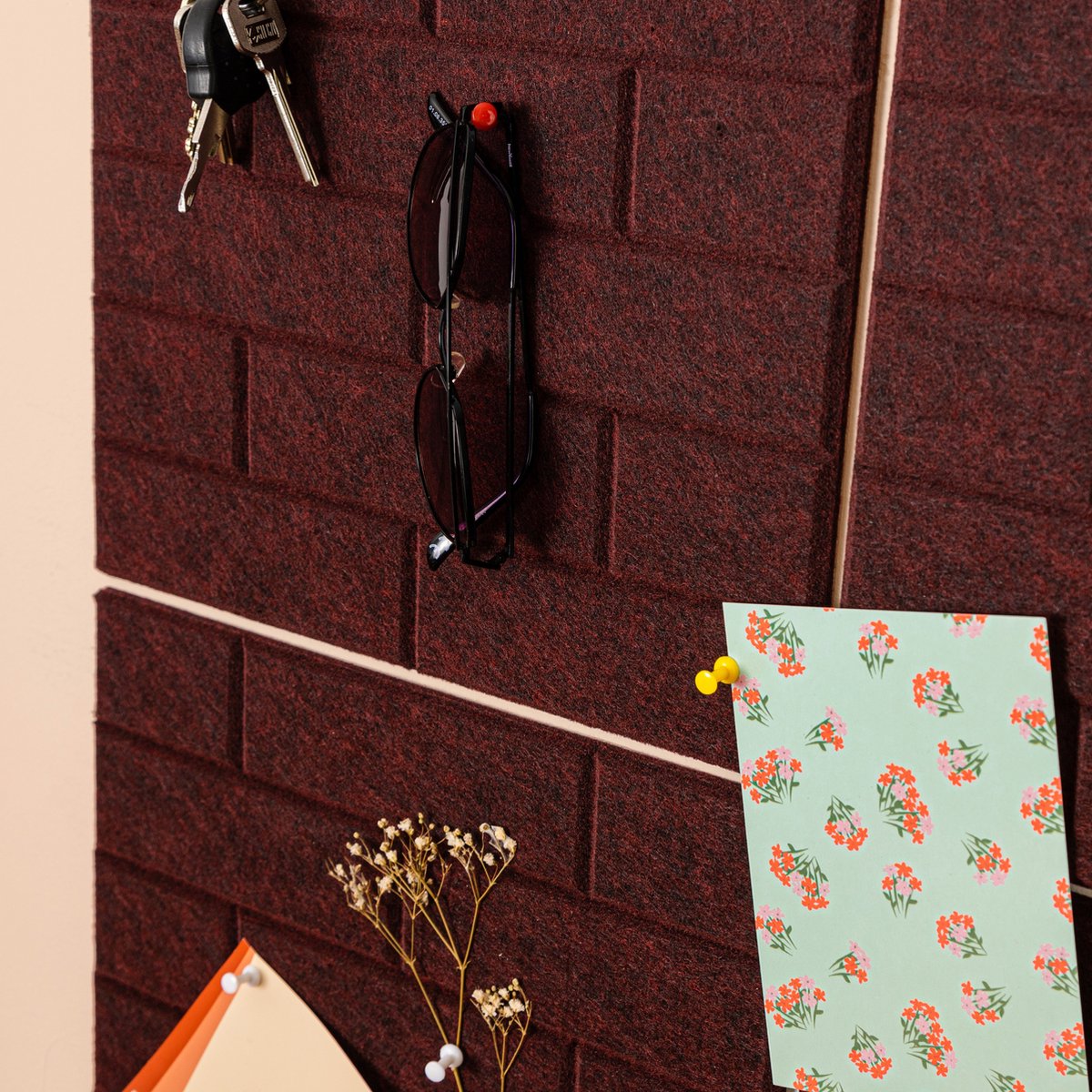 Vita Autentica Prikbord/Memobord Vilt Zelfklevend – Set van 4 stuks ...