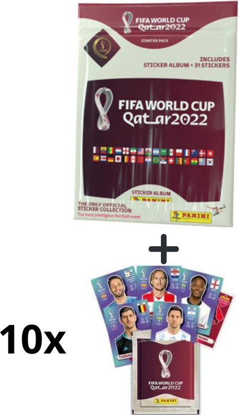 Starter Pack – Panini World Cup 2022 Stickers Qatar Blauwe versie Xl Set | Games | bol.com