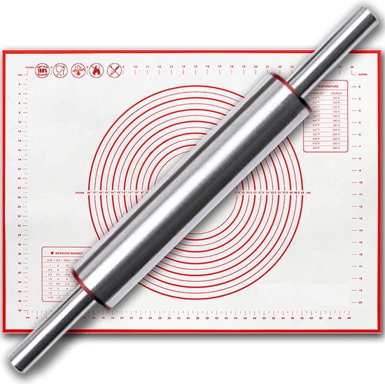 Deegroller hout – houten deegroller - rolhout | bol