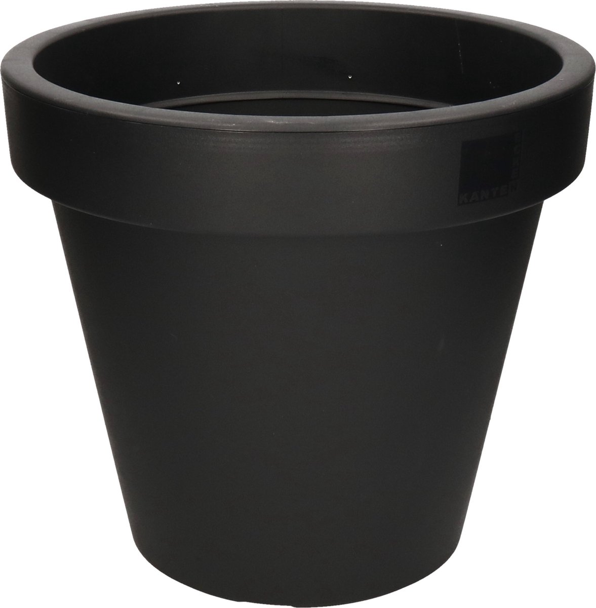 2x Zwarte bloempot 35 cm - Zwarte plantenpot 35 cm | bol.com
