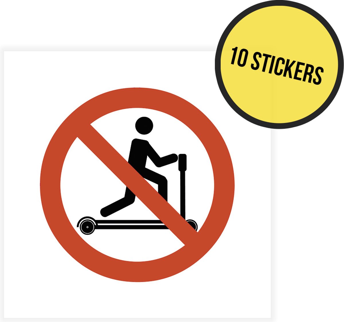 Stickers | Pictogram | Niet met palletwagen rijden | 5 x 5 cm ...