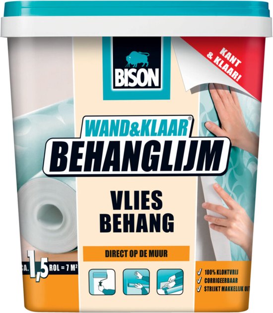 Bison Wand & Klaar Behanglijm Vliesbehang Pot - 6 x 1 kg ...