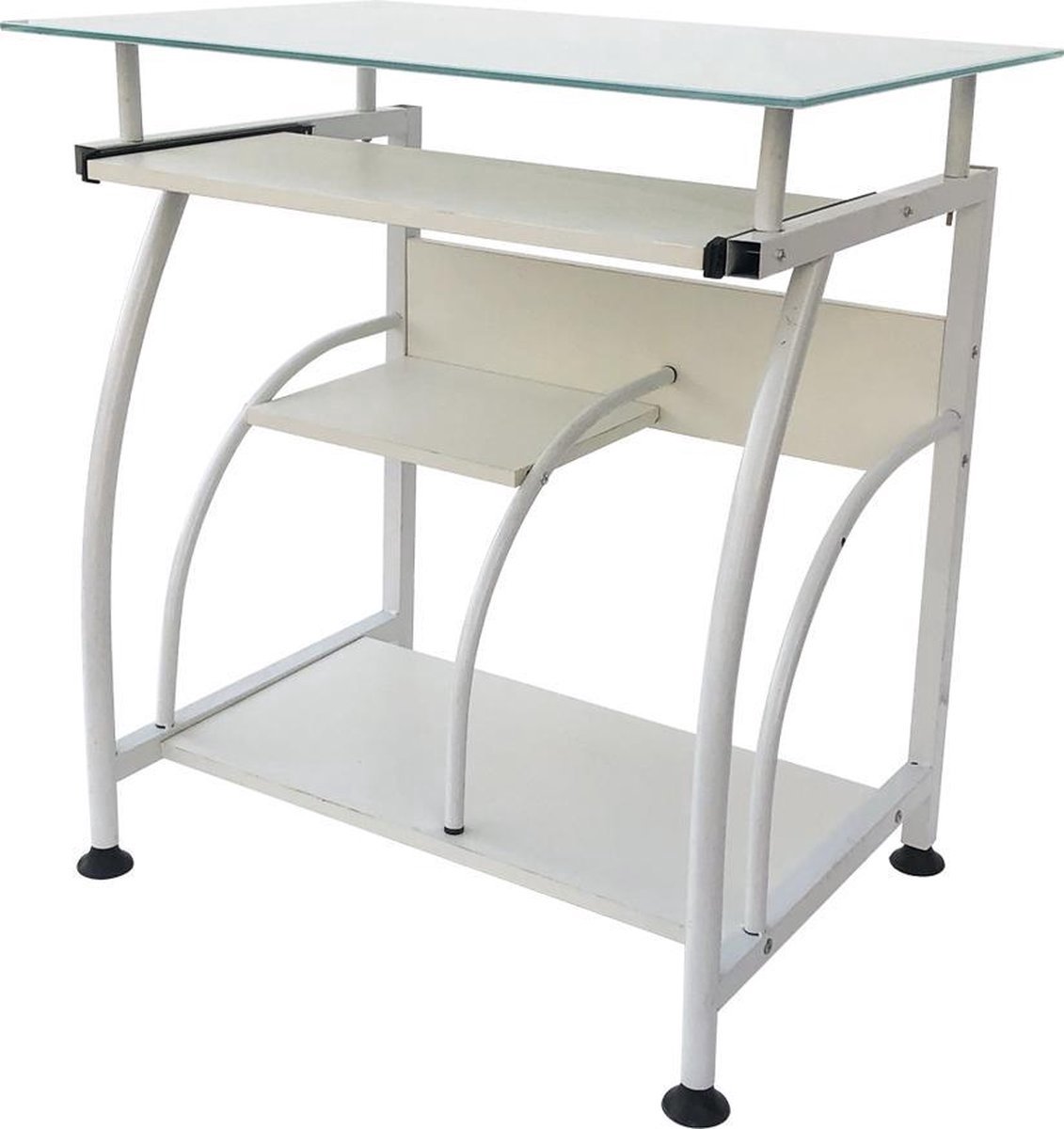 Bureau laptop computertafel - ruimtebesparend - 70 cm x 50 cm - wit ...