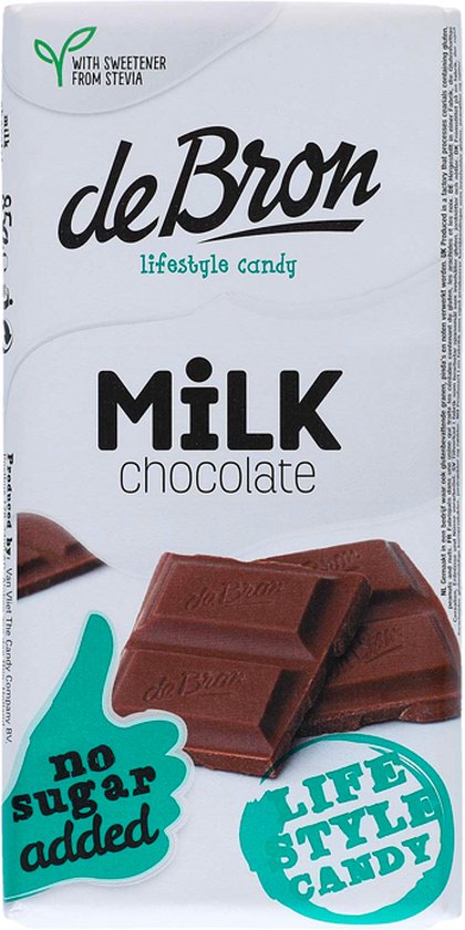 De Bron Tablet melk stevia (85g) | bol