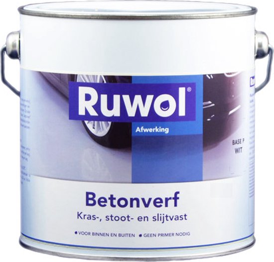 Ruwol Betonverf Lichtgrijs (RAL 7035) 2,5 liter | bol