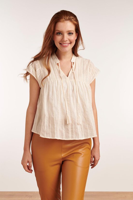 Smashed Lemon - Sandra Top - Wit - 22080-010-S | bol.com