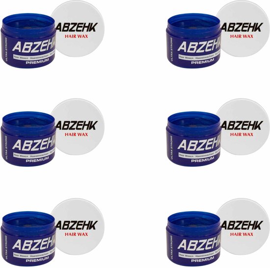 Abzehk Wax Ultra Strong Hair Styling Wax - 150 ml 6 stuks, 6 x 150 ml | bol