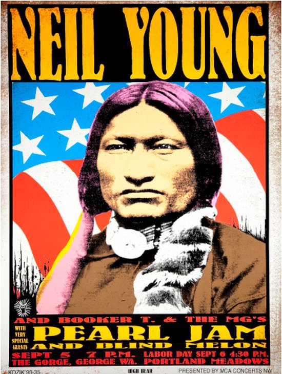 Signs-USA - Concert Sign - metaal - Neil Young - 30x40 cm | bol