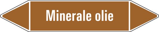 Minerale olie leidingmarkering op vel 179 x 37 mm - 5 per vel | bol