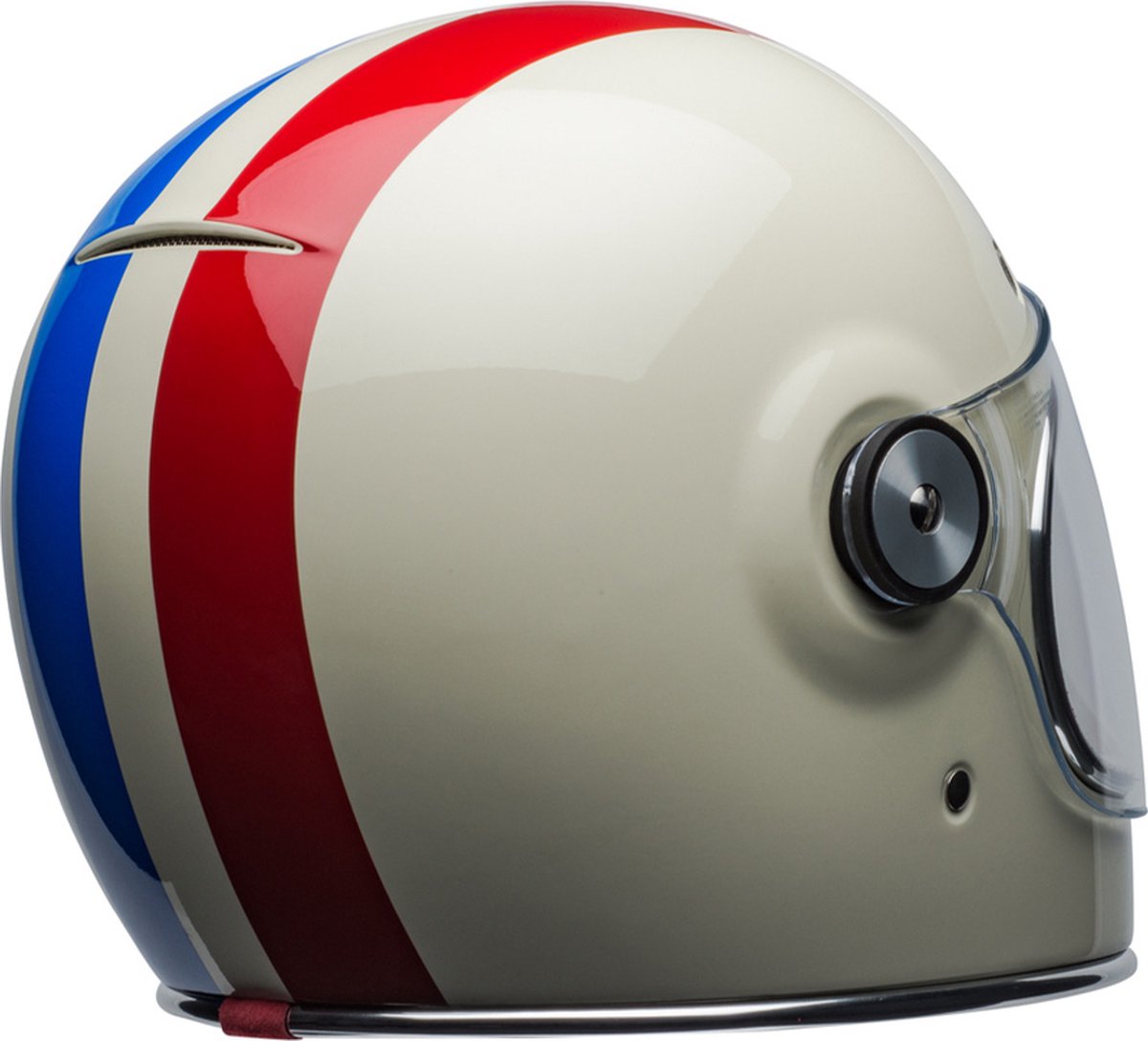 Bell Bullitt Command Gloss Vintage White Oxblood Blue Helmet Full Face ...