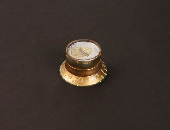 hat knob LP/SG style, gold with silver cap, relic, Volume, inch size ...