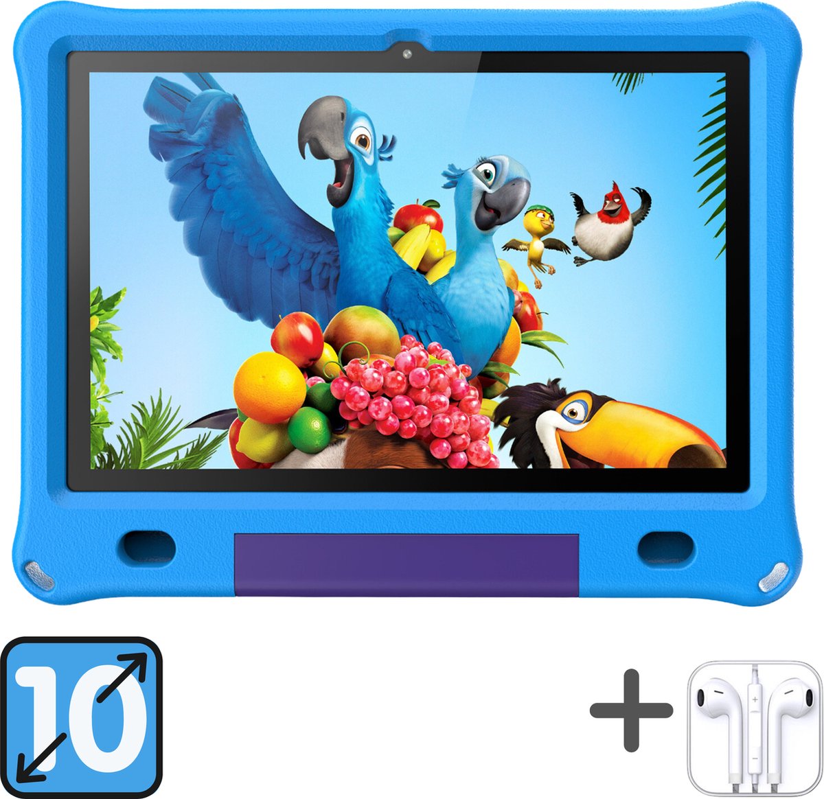 Kindertablet Met Kinderslot - Ouderlijk toezicht - Vanaf 3 Jaar - 10 ...