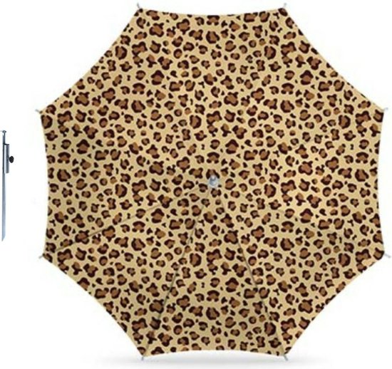 Parasol - luipaard print - D160 cm - incl. draagtas - parasolharing ...