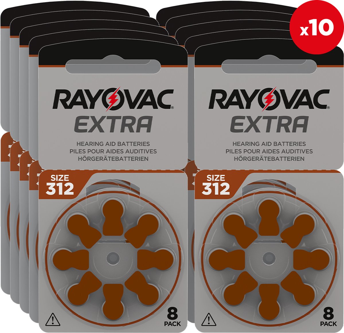 Rayovac Extra 312 hoorbatterijen 80 pack | bol.com