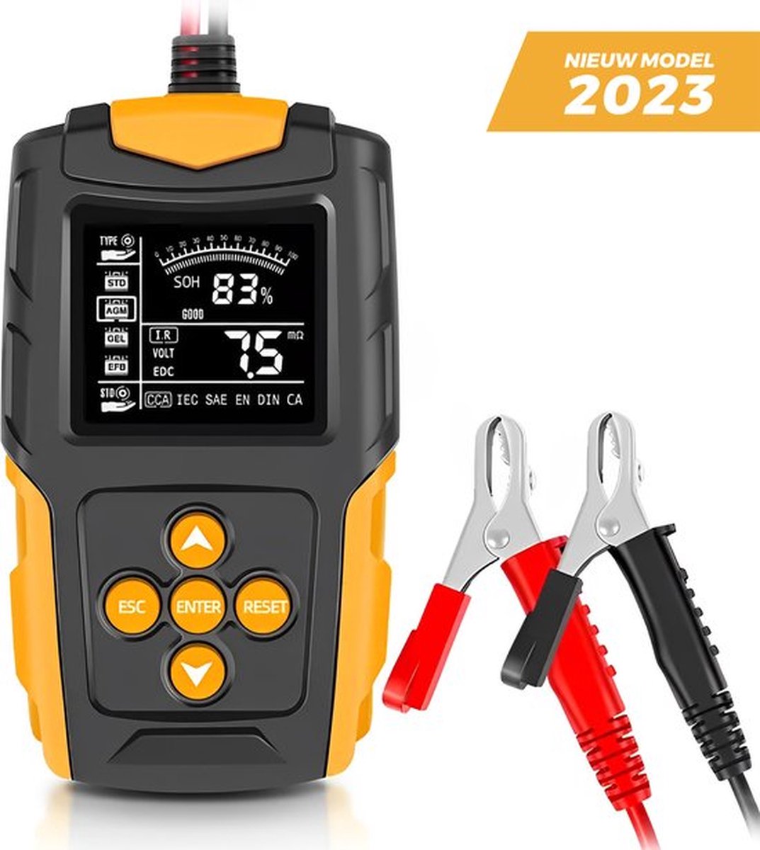 Professionele Auto & Motor Batterijtester - Accu tester 12V ...