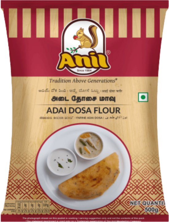 Anil - Adai Dosa Meel - Linzenmeel - Pannenkoekenmix - 3x 500 g | bol